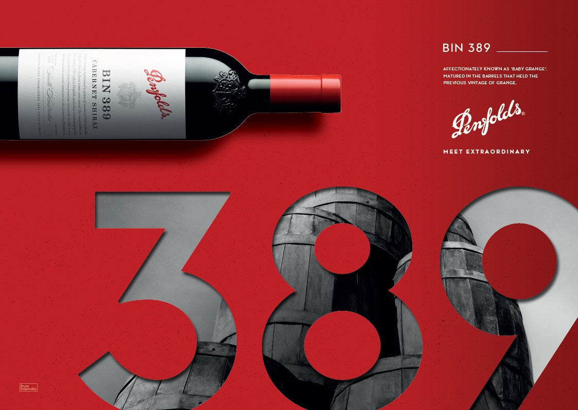 Penfolds Bin 389 Cabernet Shiraz ABV 14.5% 750ml with Limited Edition ...