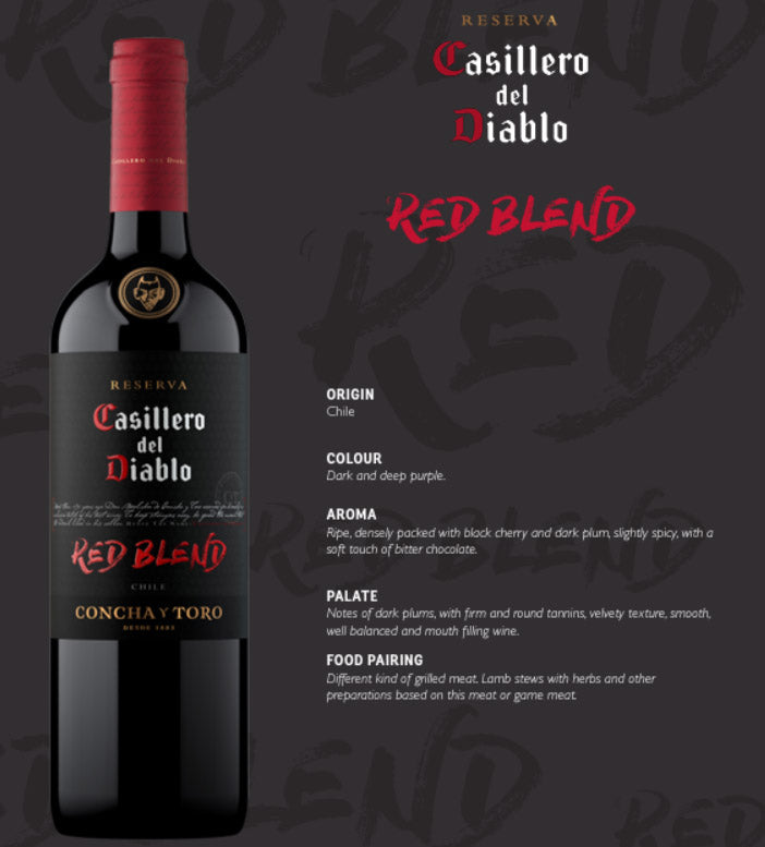 Casillero Del Diablo Reserva Red Blend 750ml — The Liquor Shop Singapore