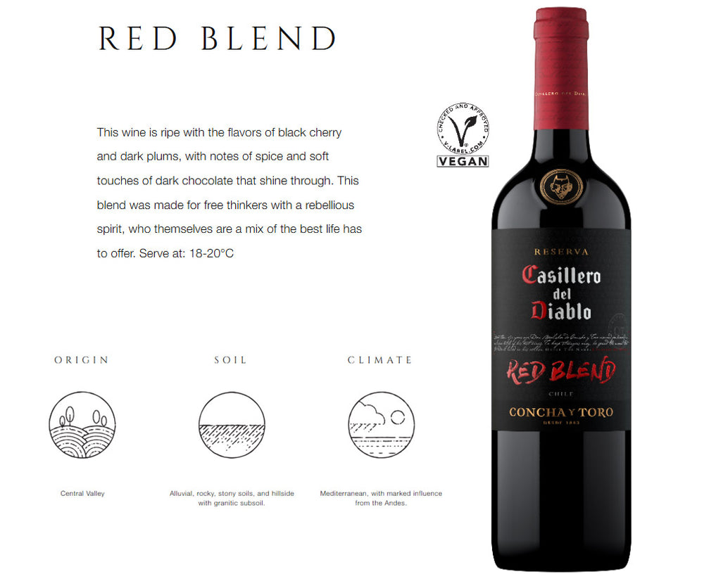 Casillero Del Diablo Reserva Red Blend 750ml — The Liquor Shop Singapore