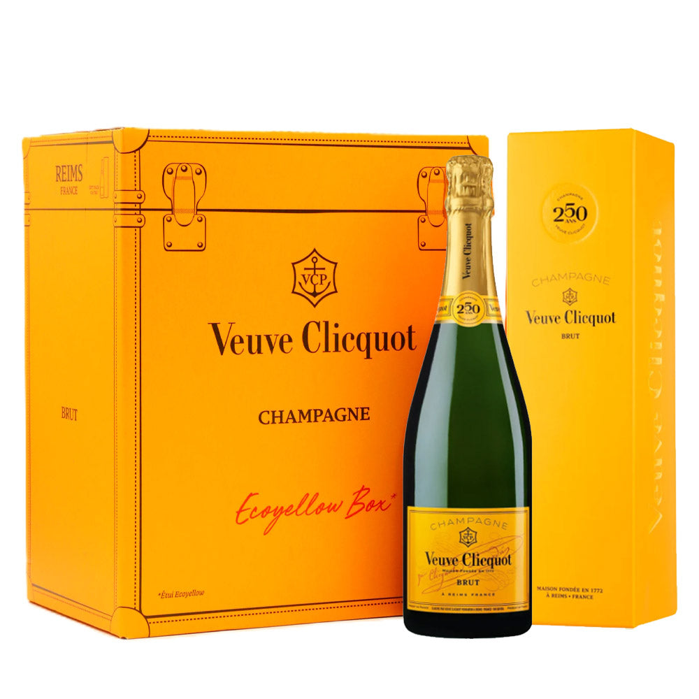 Veuve Clicquot Yellow Label Champagne Brut 750ml x 6 Bottles (Official ...