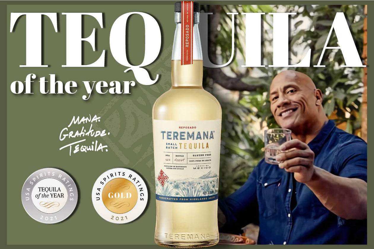 Teremana Tequilla Reposado ABV 40% 750ml by The Rock — The Liquor Shop ...