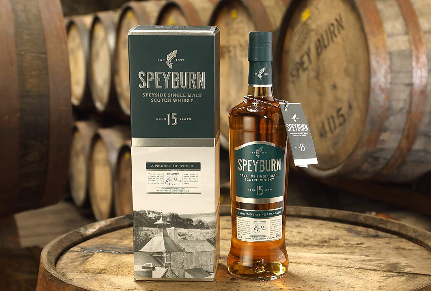 Speyburn 15 Year Old Speyside Single Malt Scotch Whisky ABV 46% 700ml — The Liquor Shop Singapore